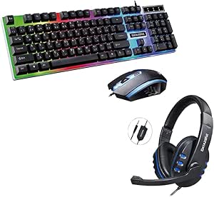 Datazone G21 Usb Keyboard With Led Mouse Set (Black) And Gaming ...