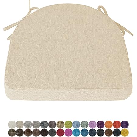 Amazon.de: Lsjoaw 1 Stück Stuhlkissen Sitzkissen Stuhl 43X42X40X5 Sitzpolster mit Bindeband ...