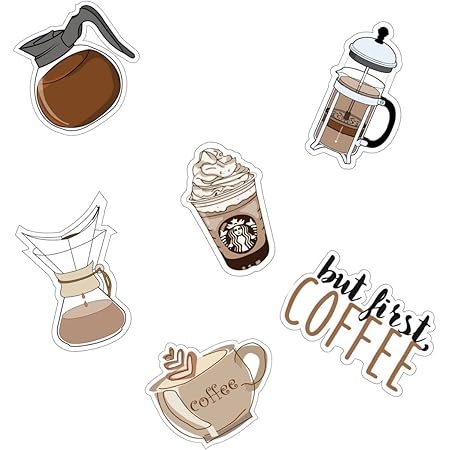 Maachis Stickers Coffee Stickers for Laptop Mobile Scrapbook Art n ...