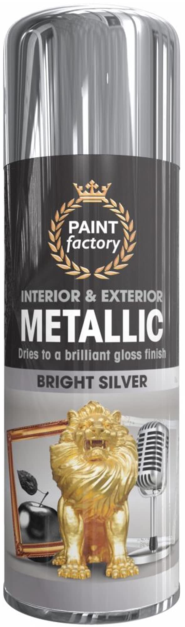 Q&H Metallic Silver Spray Paint for Luxury Vibe - Premium Reflective ...
