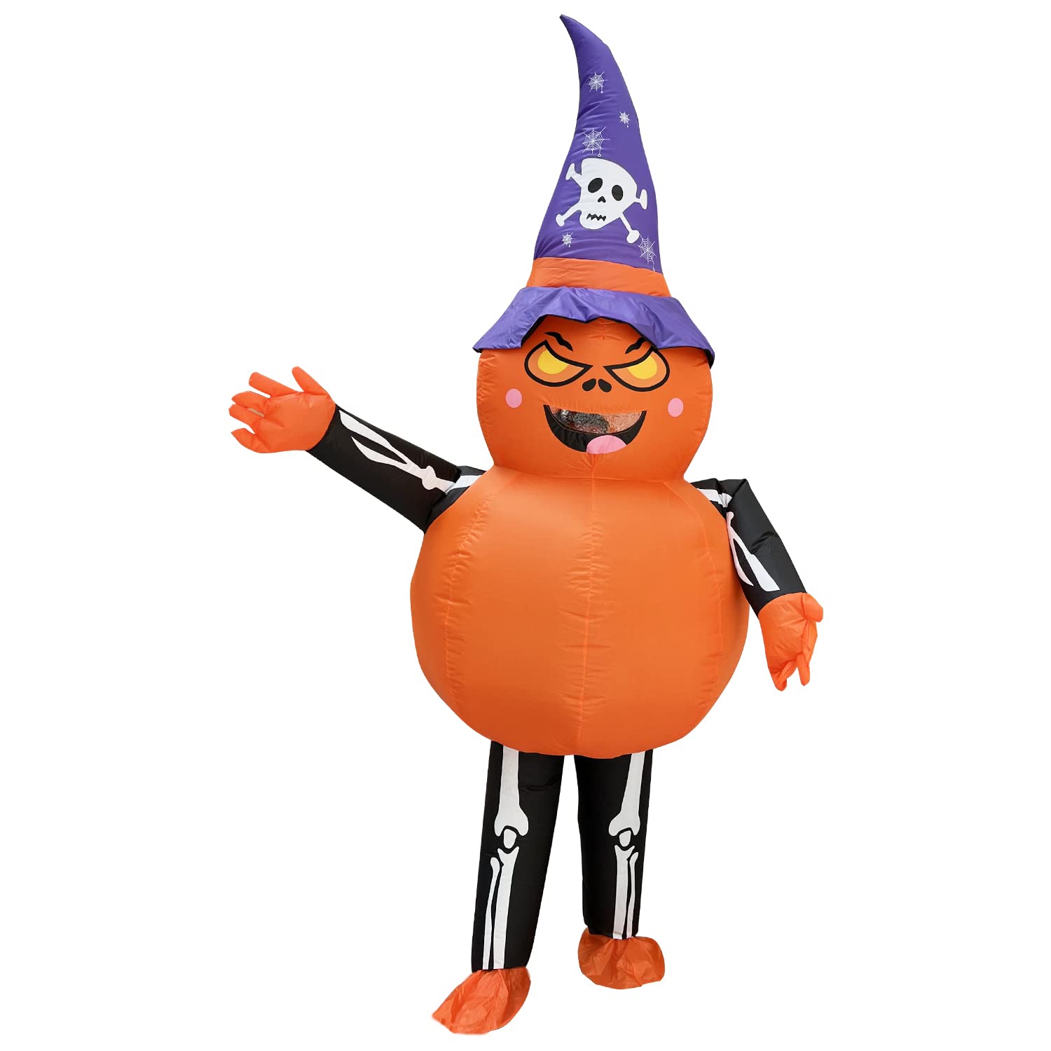 Snapklik.com : Halloween Inflatables Pumpkin Costume Adult- 9.6 Ft Tall ...