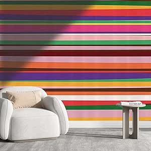 YANFENQI Decorative Contact Paper Peel and Stick Striped Decor Sticky ...