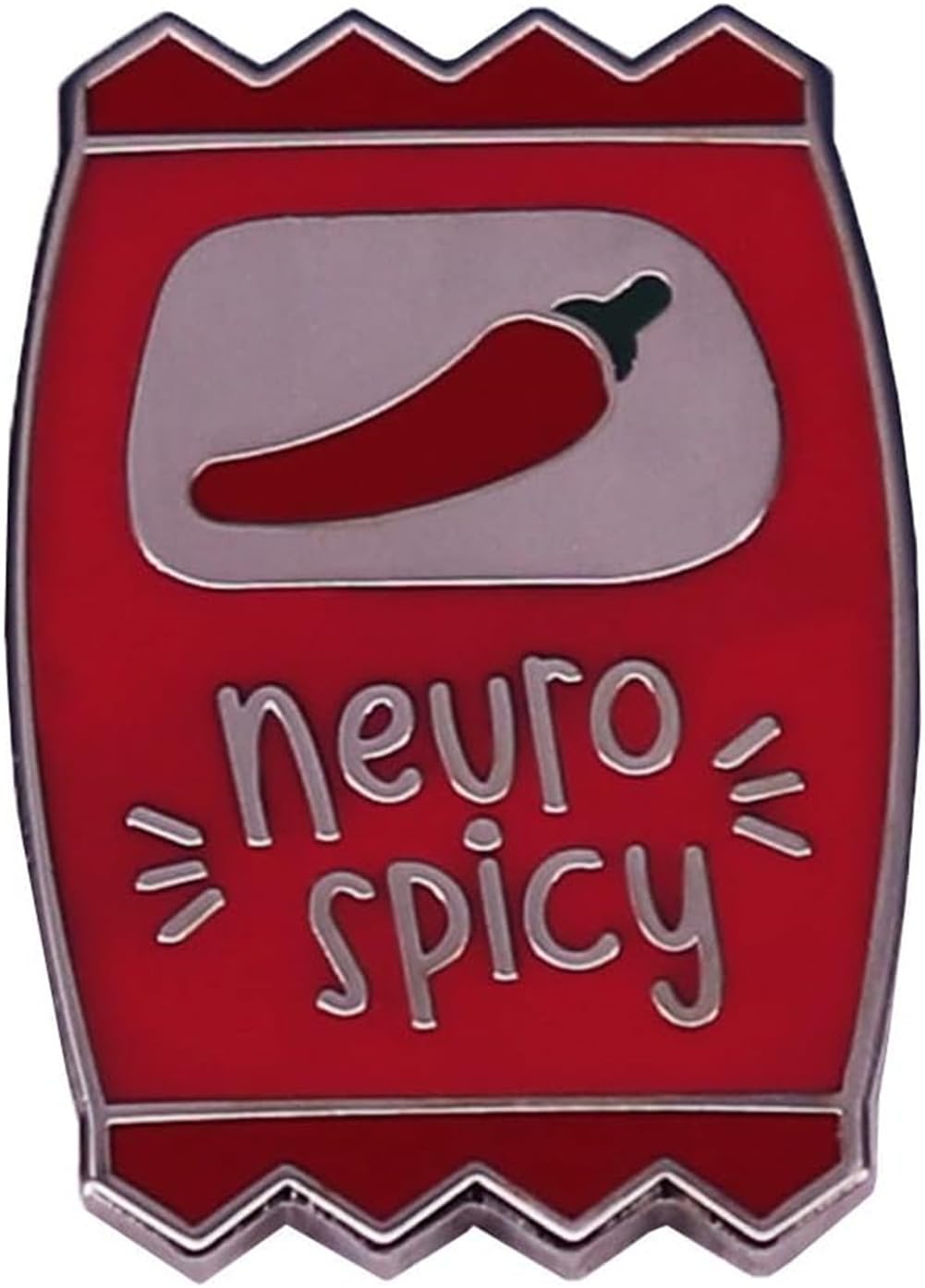 Neuro Spicy Sauce Packet Enamel Pin Mental Health Awareness Brooch ...