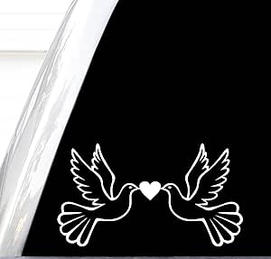 Amazon.com - Dove Decals, Birds of Peace and Love Stickers, Wedding ...