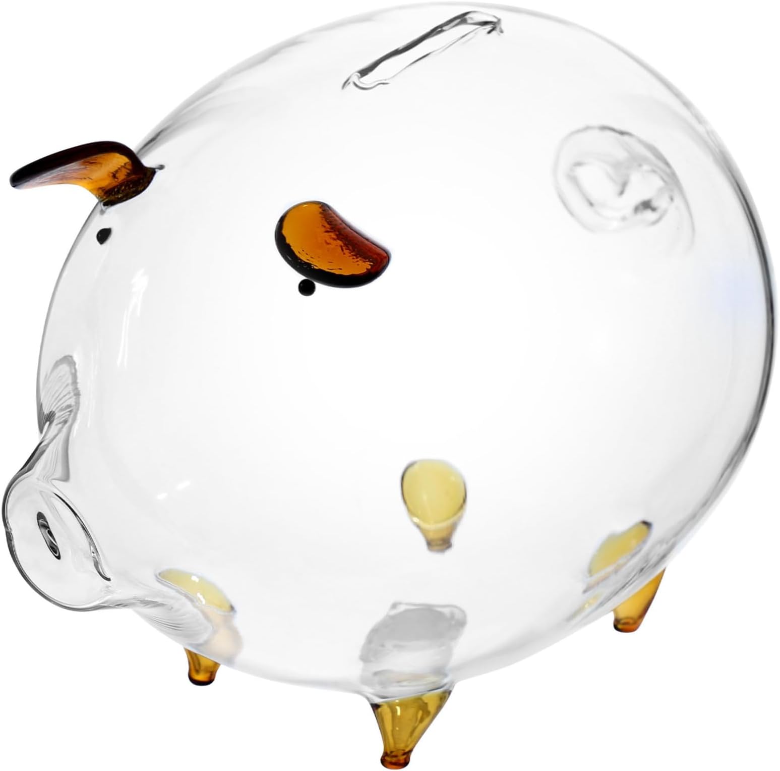 Amazon.com : Toyvian Clear Piggy Bank Glass Animal Pig Money Bank Coin ...