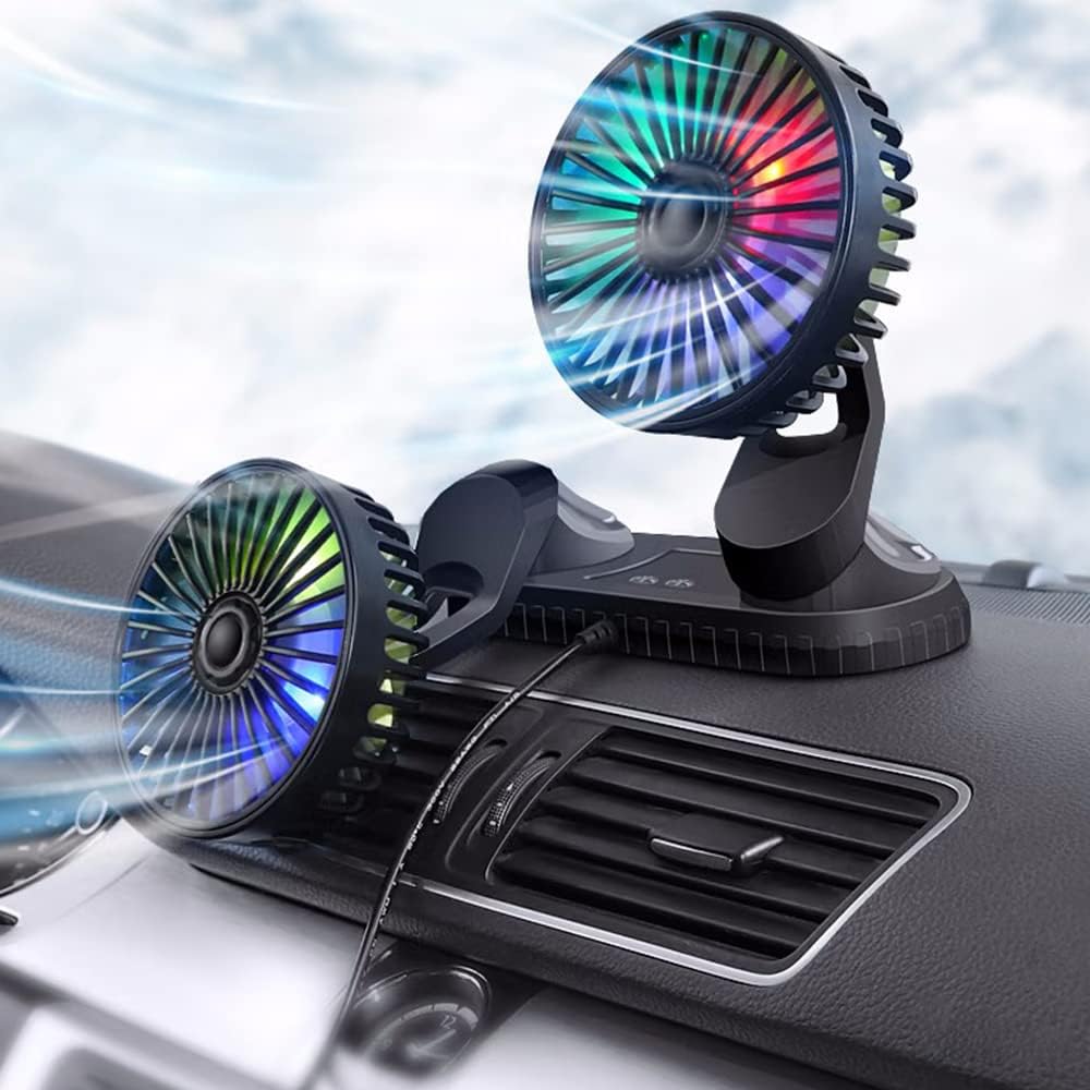Streetwize – Portable Twin Cyclone Oscillating 12v Car Fan | Dual Speed ...