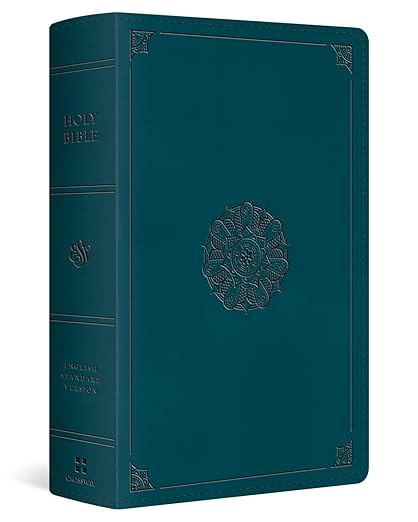 ESV Large Print Personal Size Bible, Red Letter (TruTone, Deep Teal ...