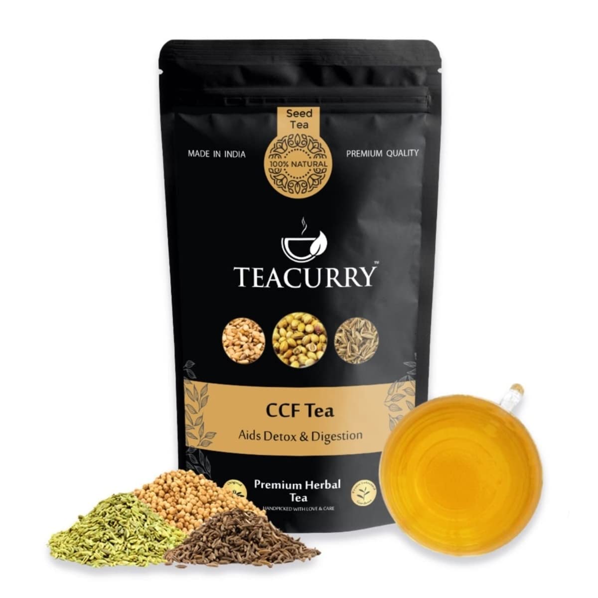TEACURRY CCF Tea - 50 Gms Loose Tea | CCF Detox Tea for asthma ...