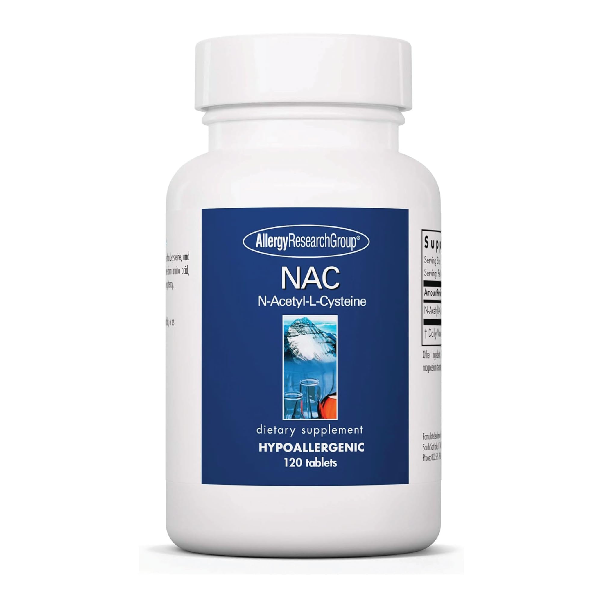 Amazon.com: Allergy Research Group NAC Supplement - N-Acetyl-L-Cysteine ...