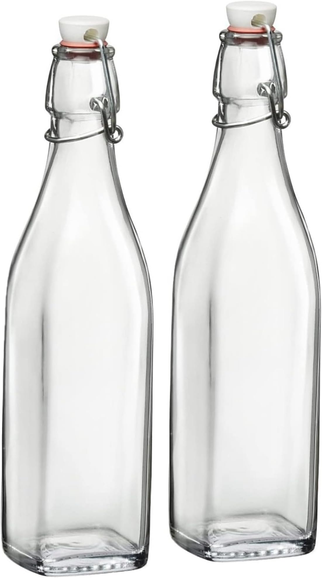 Amazon.com: Bormioli Rocco Square Swing Bottle 33.75 Ounce: Glass ...