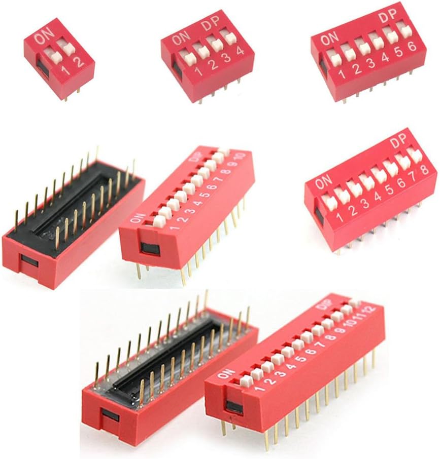 Amazon.com: 44pcs 2 4 6 8 10 12 Position DIP Switch Assorted Kit ...