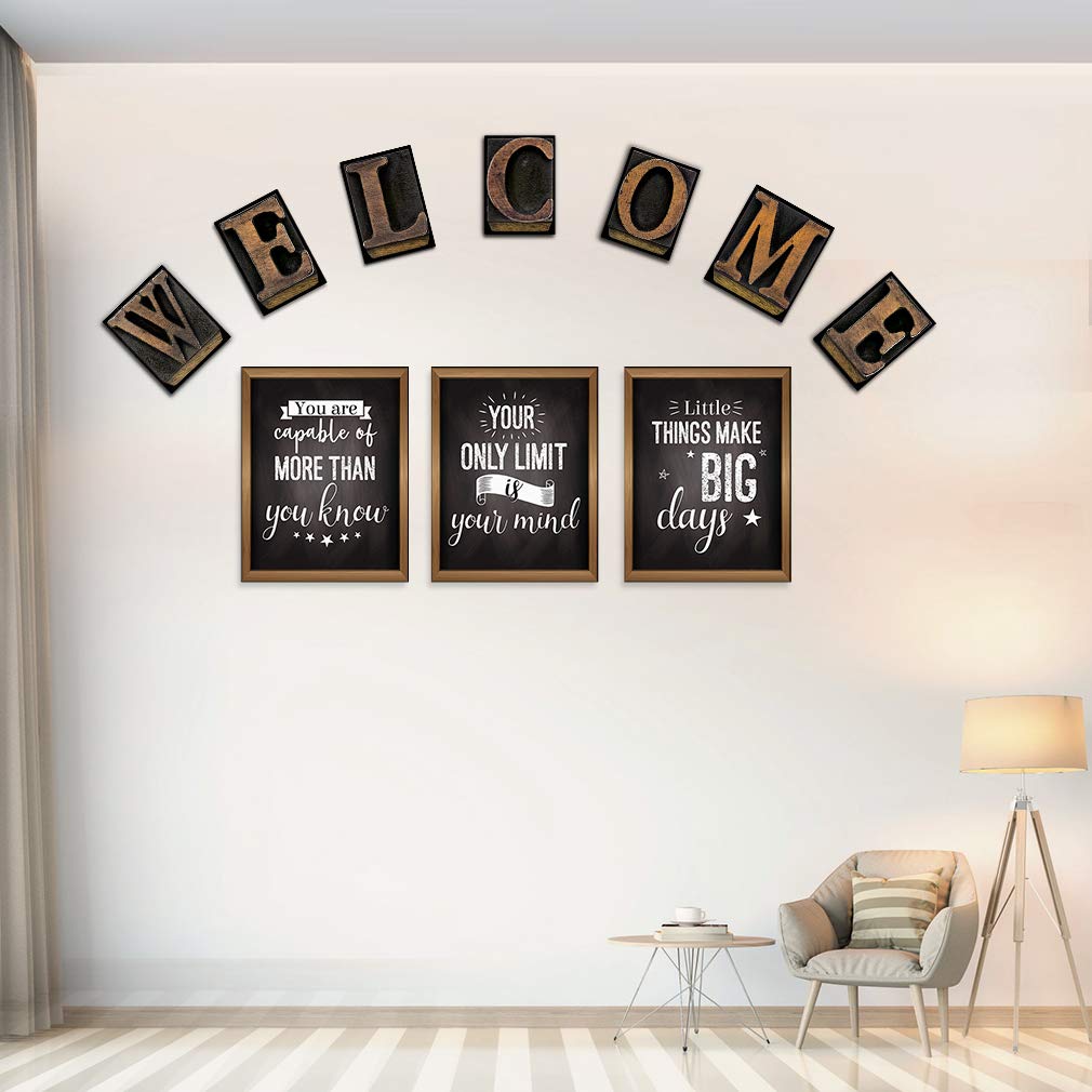 13 Pieces Industrial Chic Bulletin Board Posters,Laminated ...