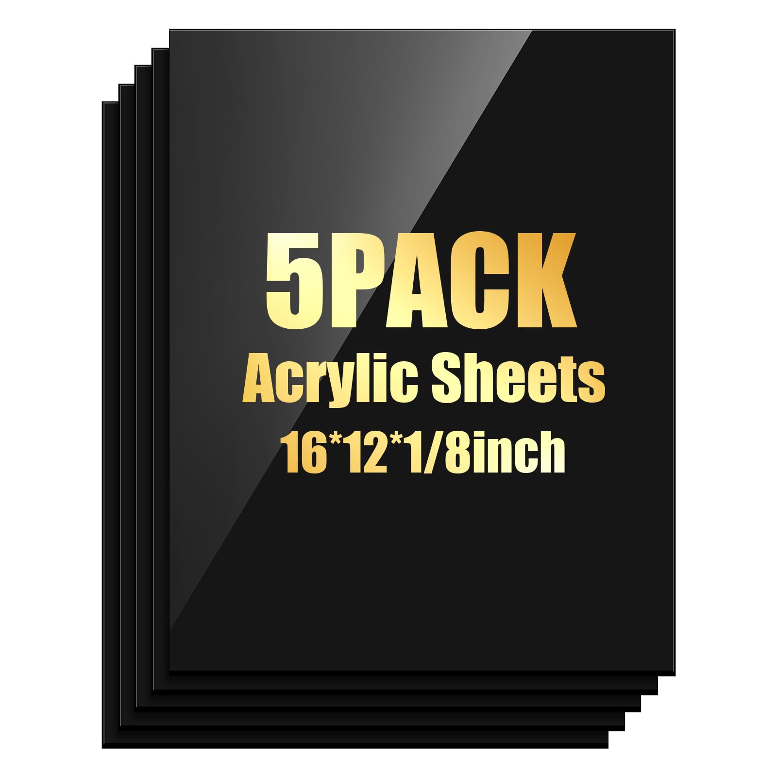 Snapklik.com : Riakrum 5 Pack Acrylic Sheets 1/8 Inch Cast Sheets Glass ...