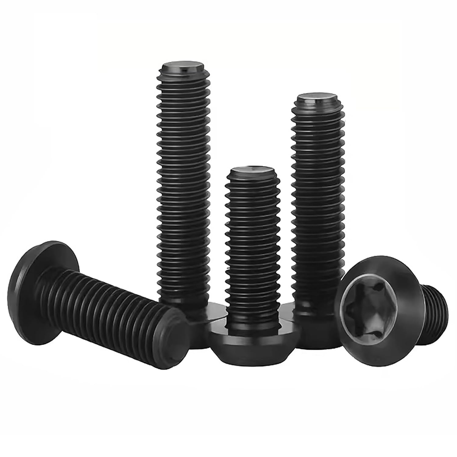 HanTof 125Pcs Button Head Torx Drive Screws Bolts, Grade 10.9 Alloy ...