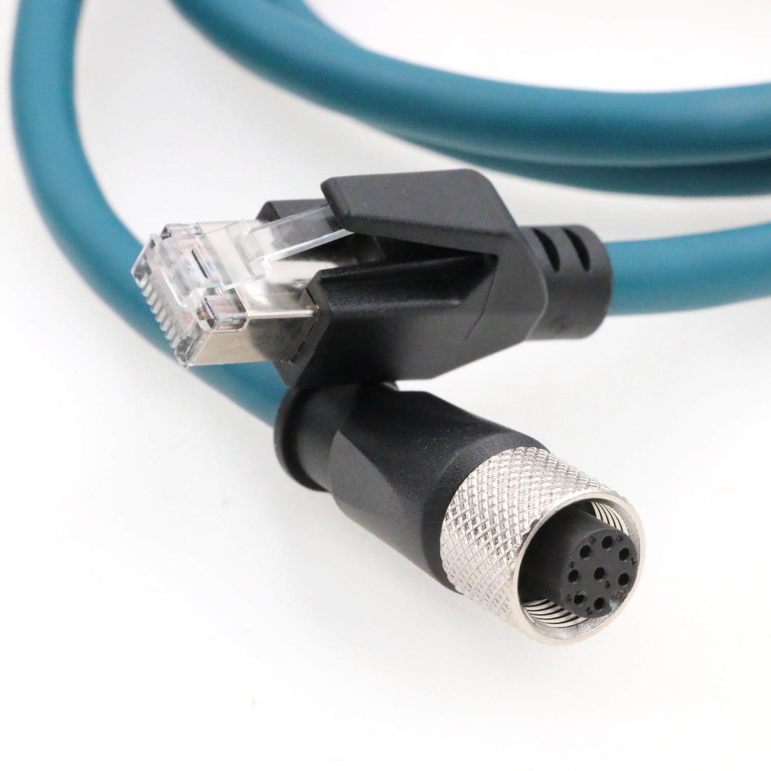 Cat6a Ethernet Cable M12 8pin Connector M12 To Rj45 B D X Code Ethernet ...