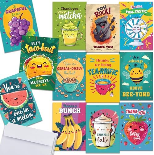 Amazon.com : Panelee 60 Set Funny Animal Greeting Cards Set with ...