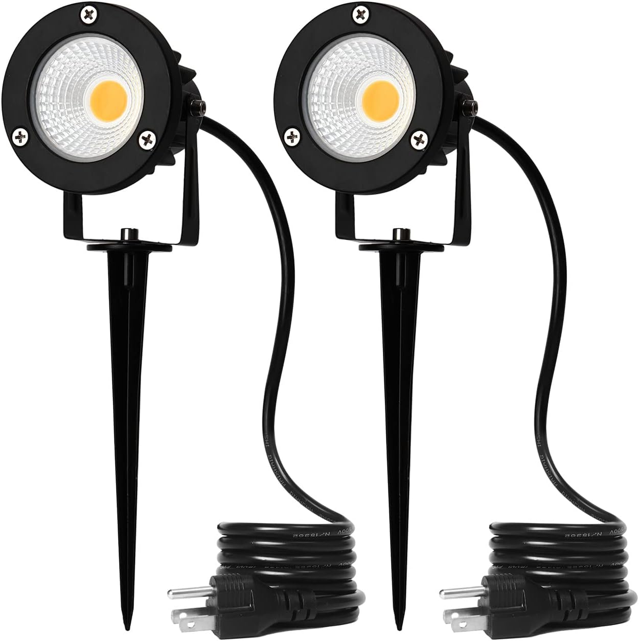 ELEGLO 12W LED Landscape Spotlight,120V Landscape Lighting Outdoor for ...