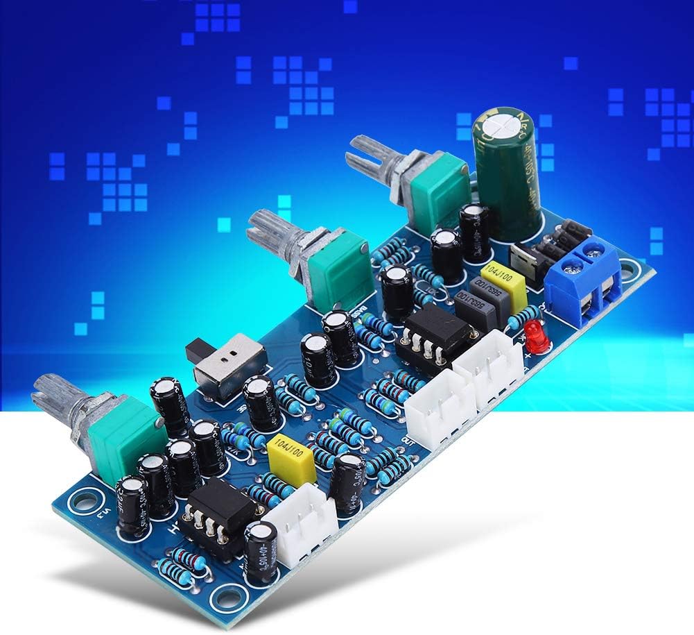 Preamp Board,2.1 Channel Subwoofer PreAmp Low Pass Filter Amplifier ...