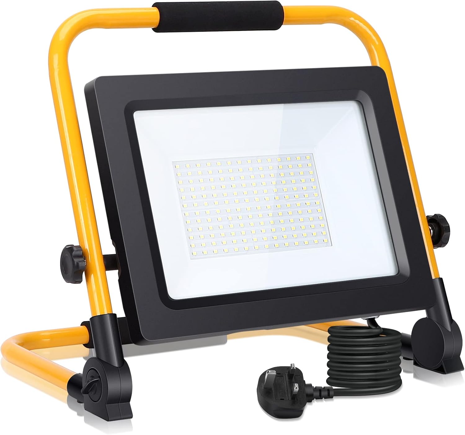 Aigostar 100W LED Work Light 8800LM, Job Site Light, Plug in Folding ...