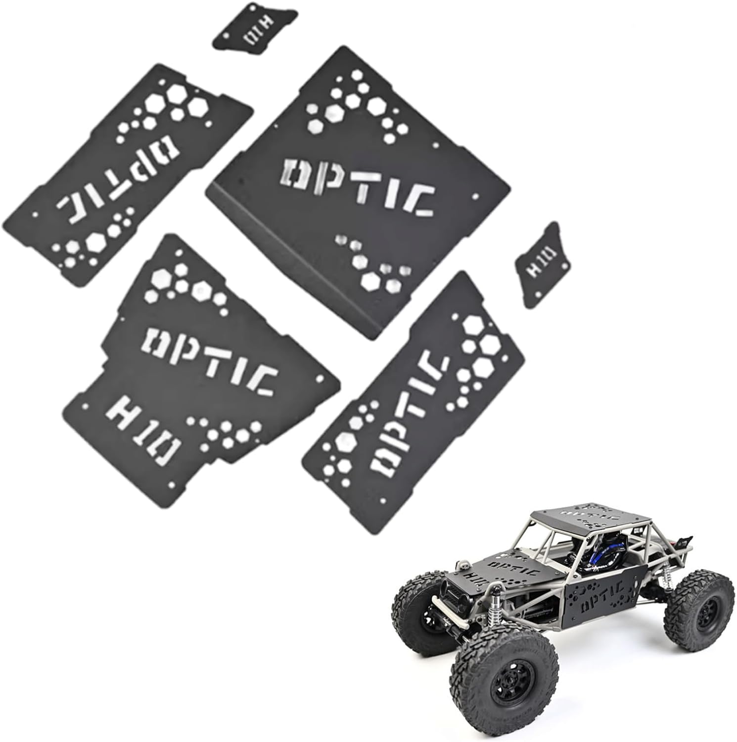 Amazon.com: XBERSTAR RC Car Shell for Vanquish Products H10 Optic 1/10 ...