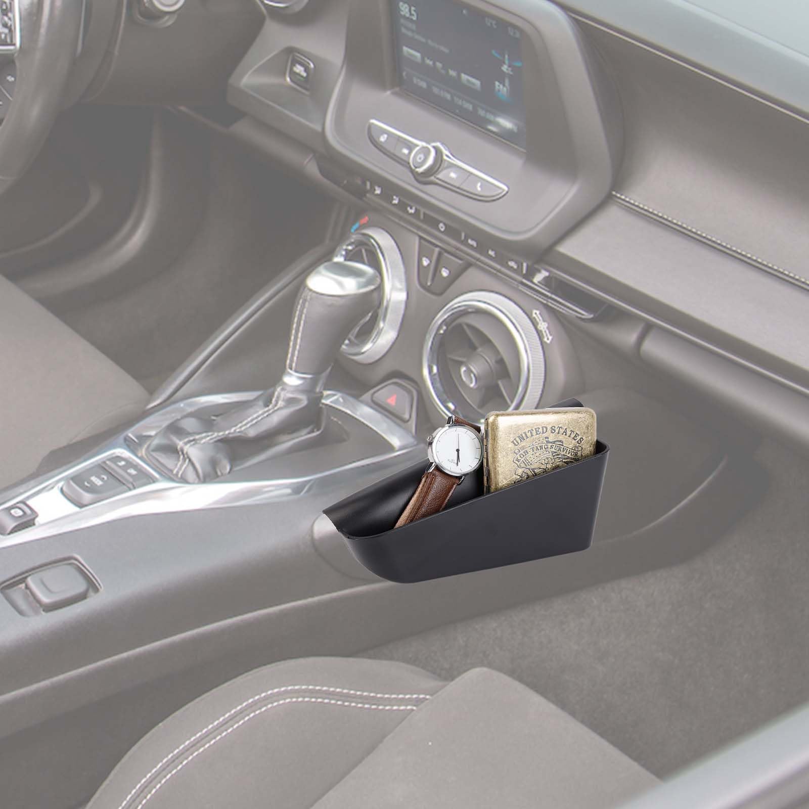 Amazon.com: Hoolcar Gear Shift Storage Box Center Console Organizer ...