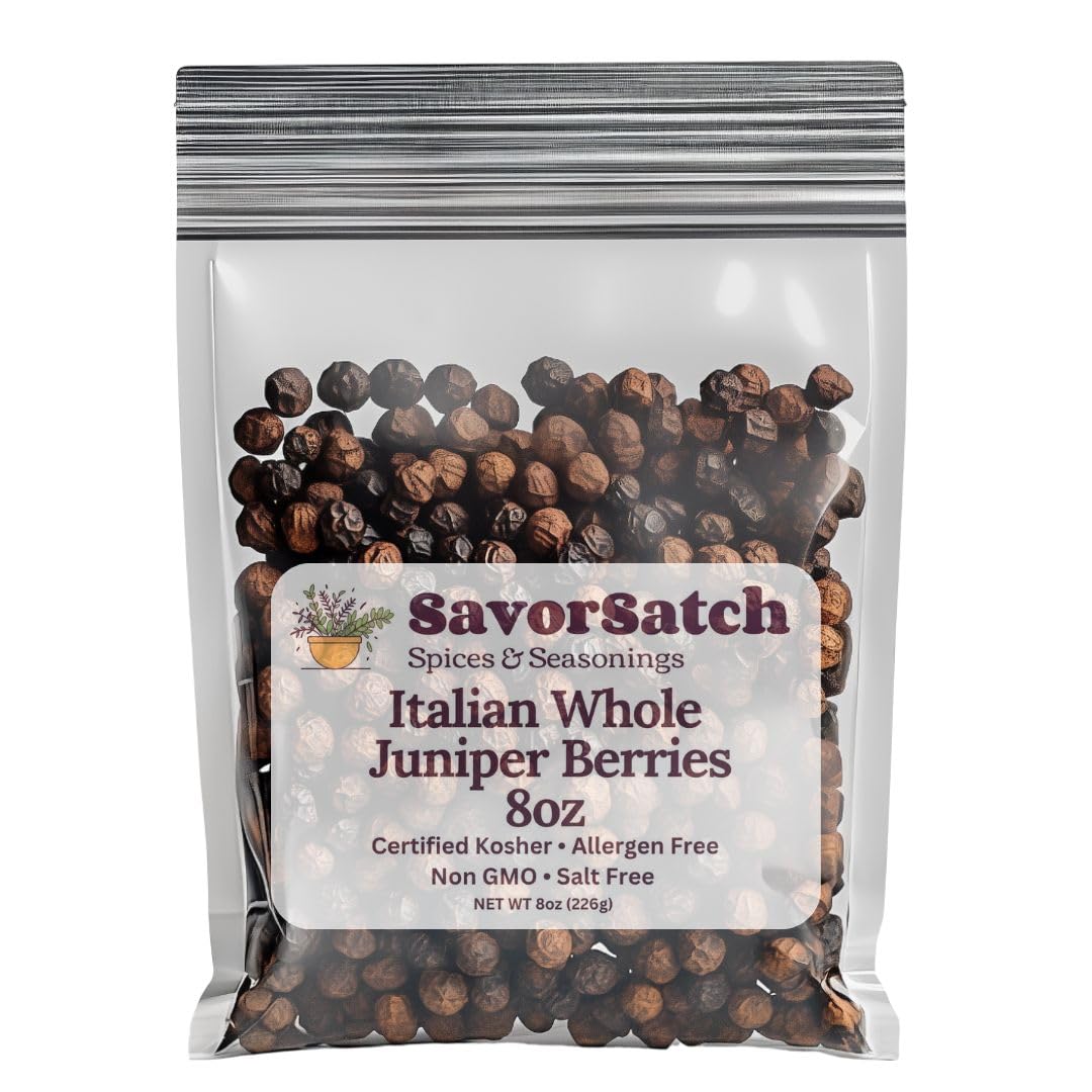 Amazon.com : SavorSatch Whole Juniper Berries - Fancy, Certified Kosher ...