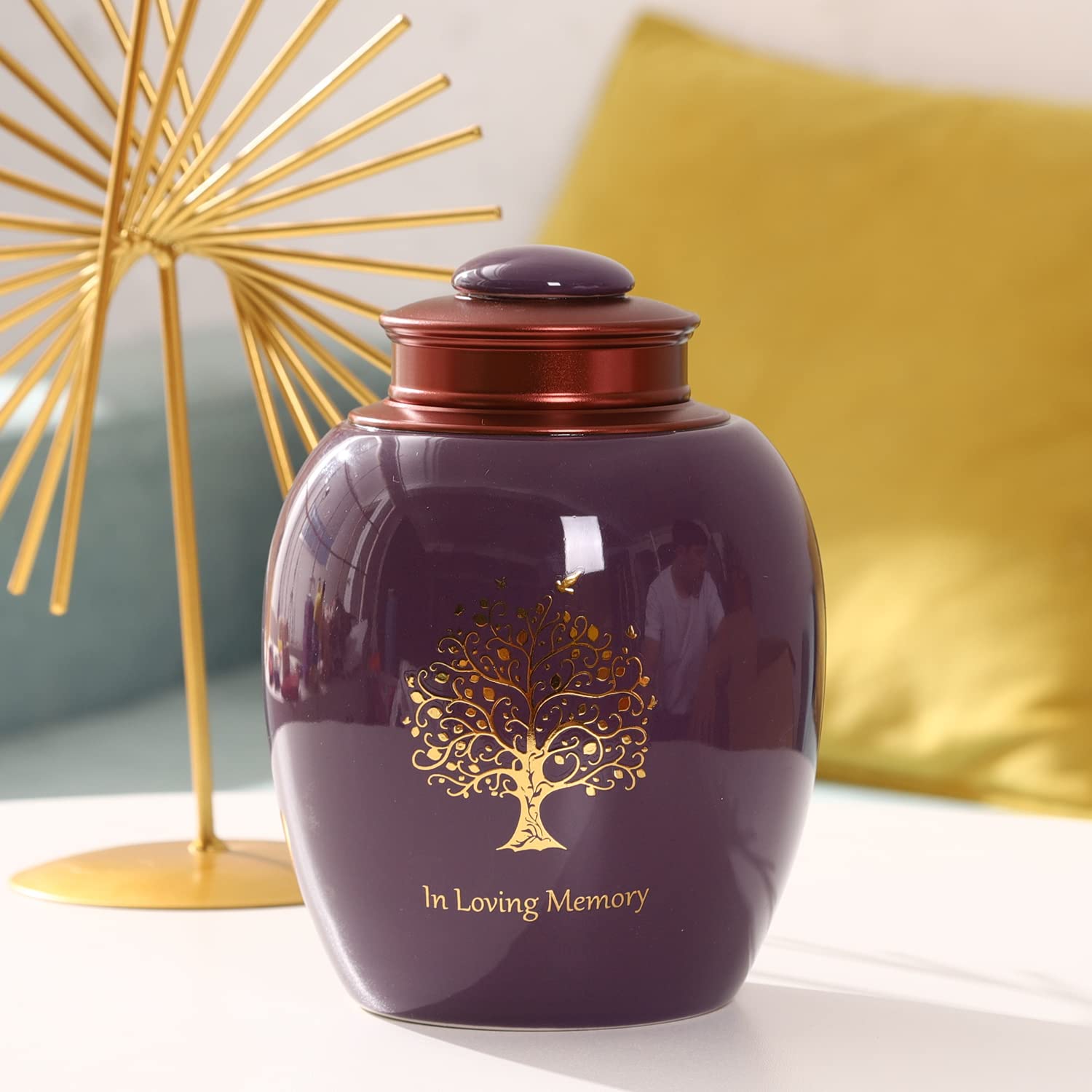 Snapklik.com : Medium Urn For Human Ashes - Tree O Life Handicrafted ...