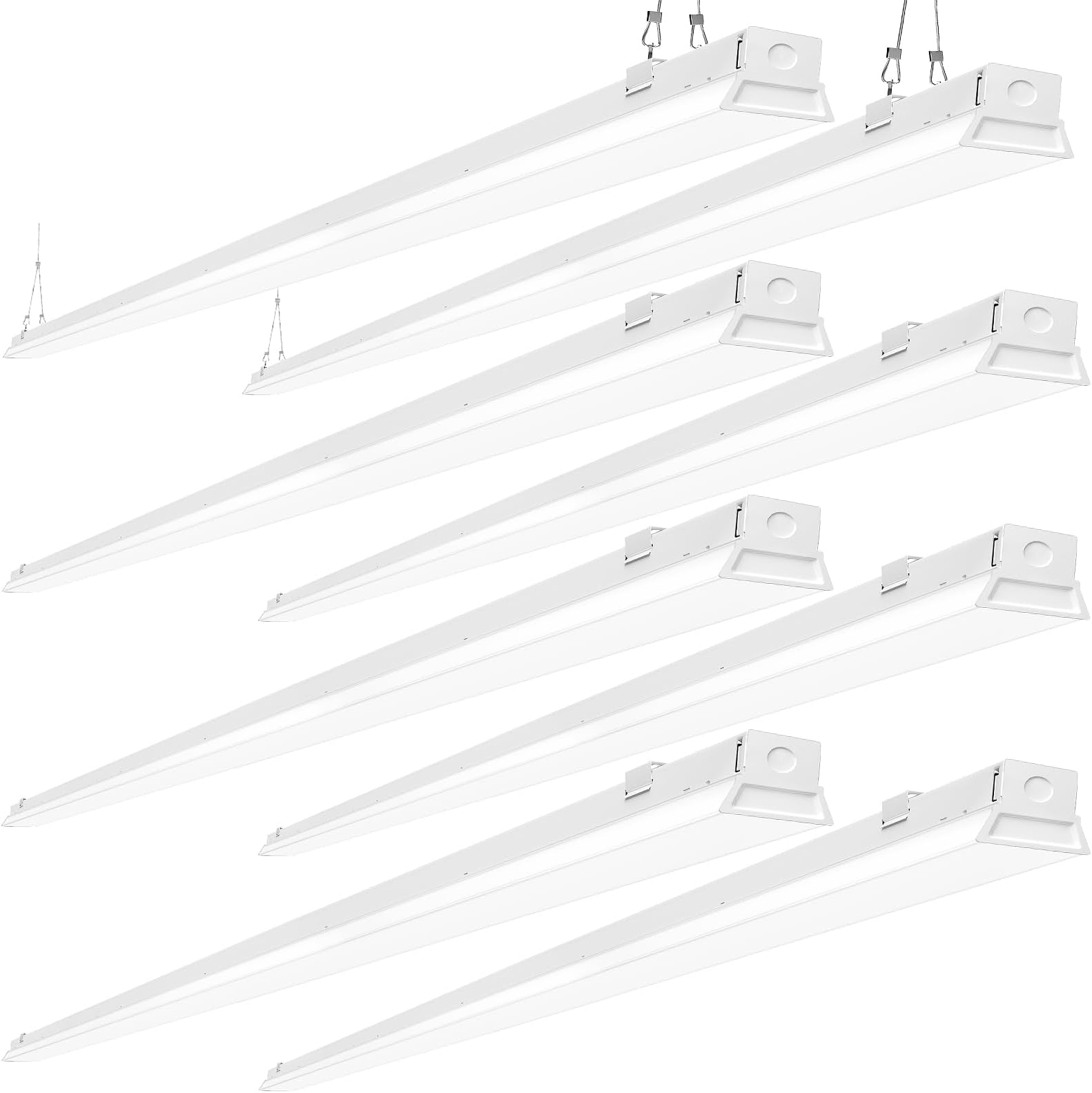 ANTLUX 8FT LED Shop Light Fixture, 110W LED Strip Light, 12200 LM ...