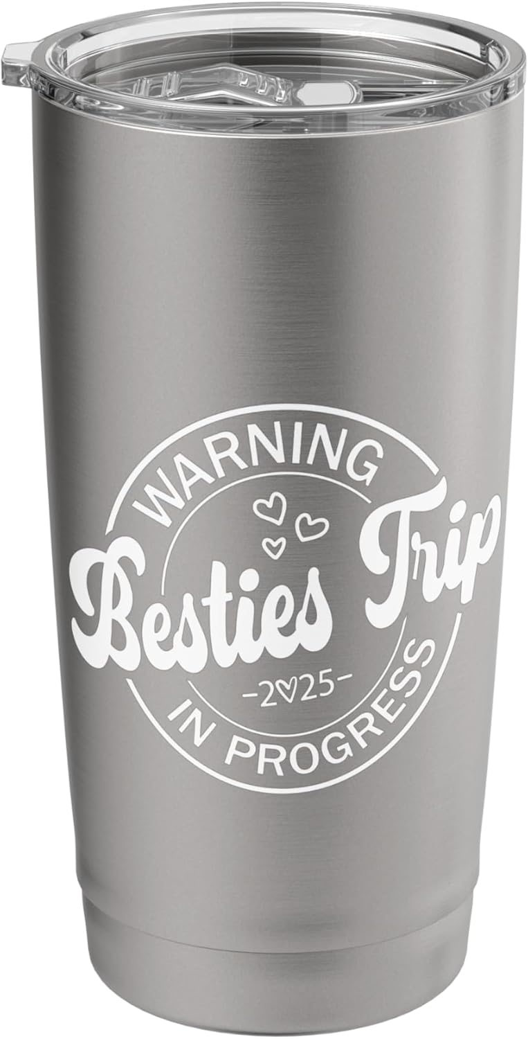 Amazon.com: Besties Trip In Progress 2025 Funny Warning Girls Vacation ...