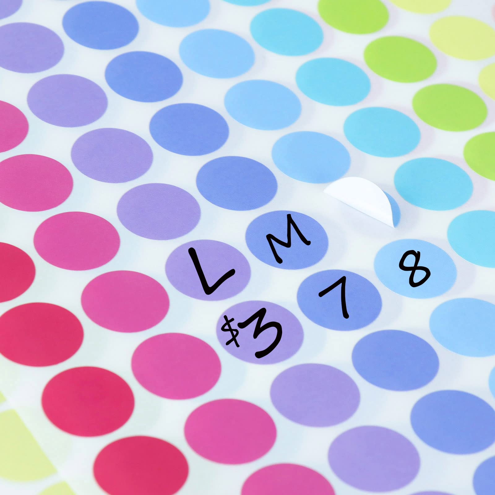Snapklik.com : Dreecy 3500 PCS Color Coding Labels 3/4 Inch Circle Dot ...