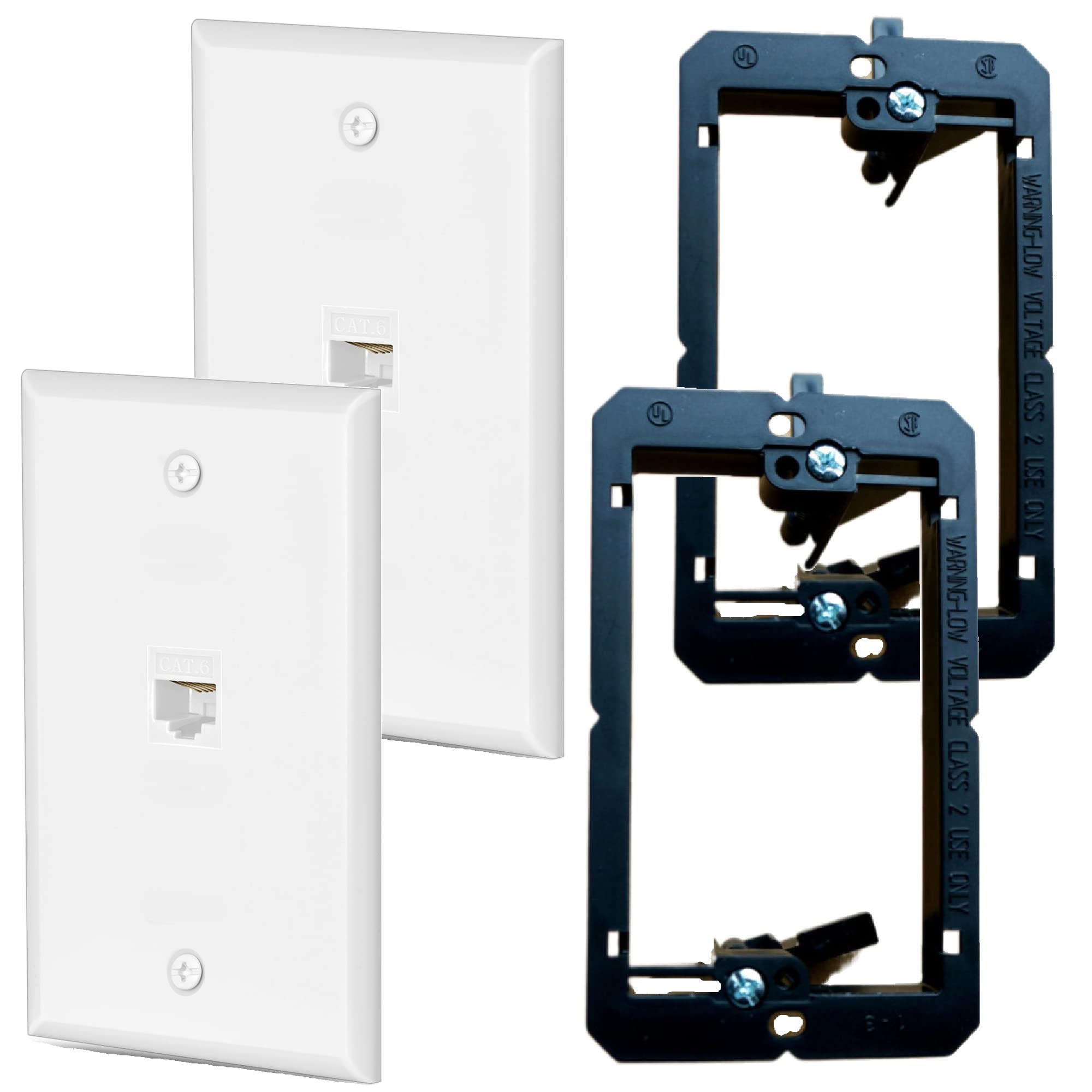 Snapklik.com : HuaHengHT Ethernet Wall Plate Outlet RJ45 Network Female ...