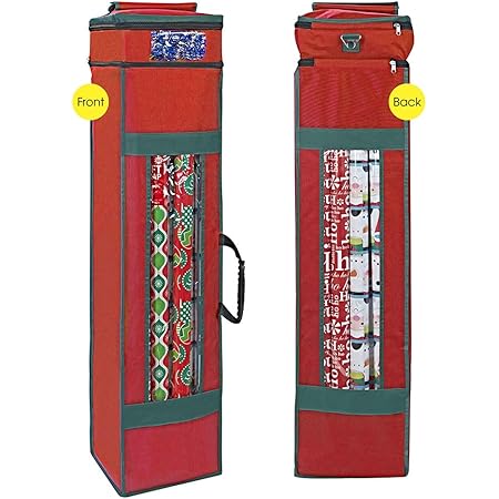 Amazon.com: Wrapping Paper Storage Box-Holds 20 Rolls of 40” Gift Wrap ...