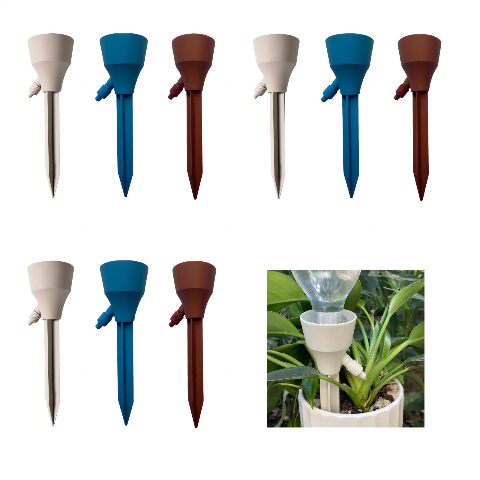 Amazon.com : coyilinyi Self Watering Spikes,9PCS Automatic Plant Spikes ...