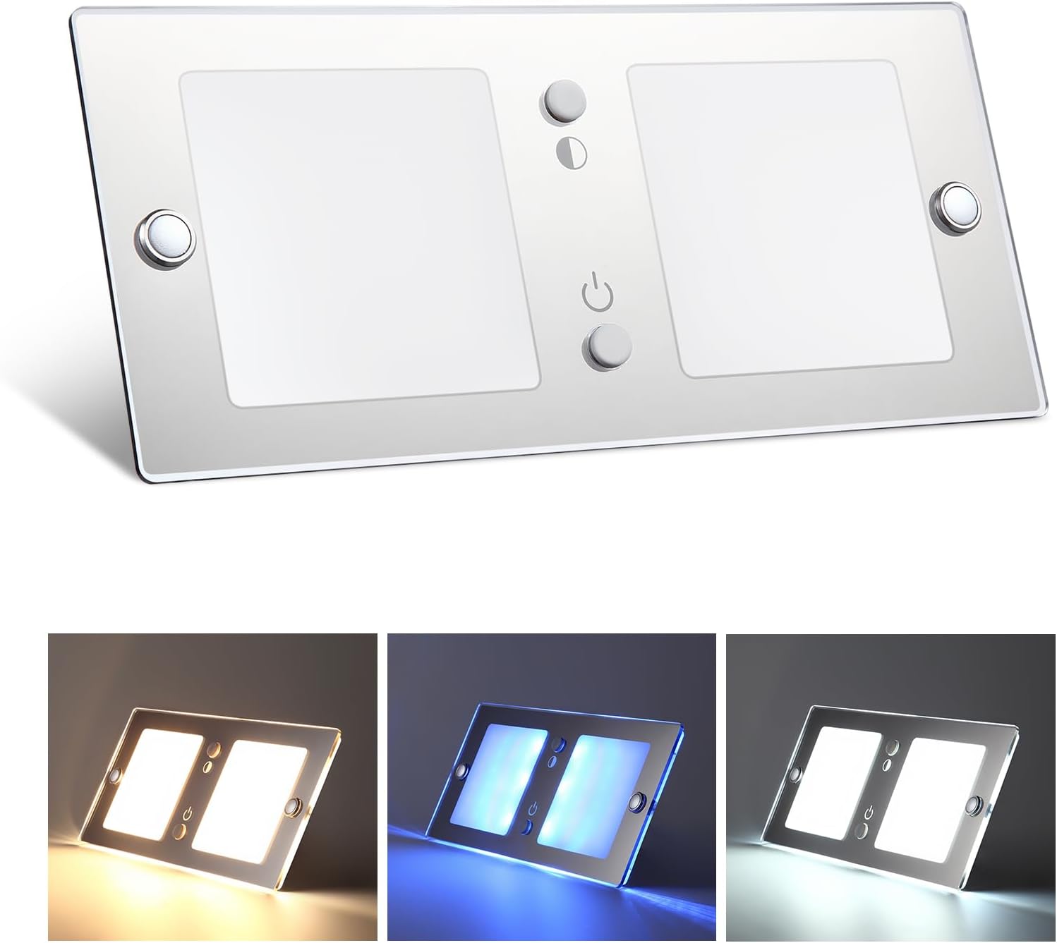 Amazon.com: acegoo RV Boat Interior LED Ceiling Dome Light, 2 Color ...