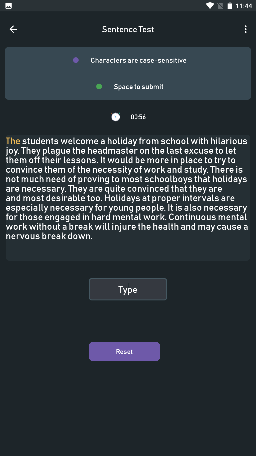 Typing Speed Test - Reading Test And Typing Tutorial - Learn to Type ...