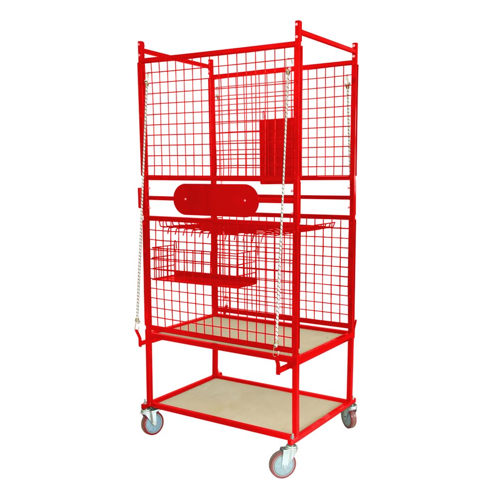 Auto Body Shop Work Portable Mobile Part Cart Organized Storage Trolley ...