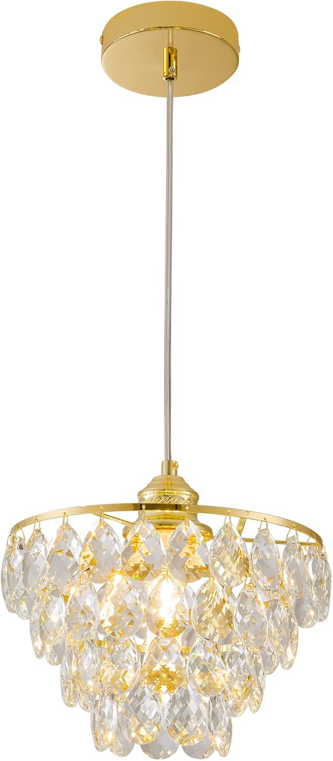 Modern Crystal Chandelier Light Fixtures, Mini Crystal Chandelier ...
