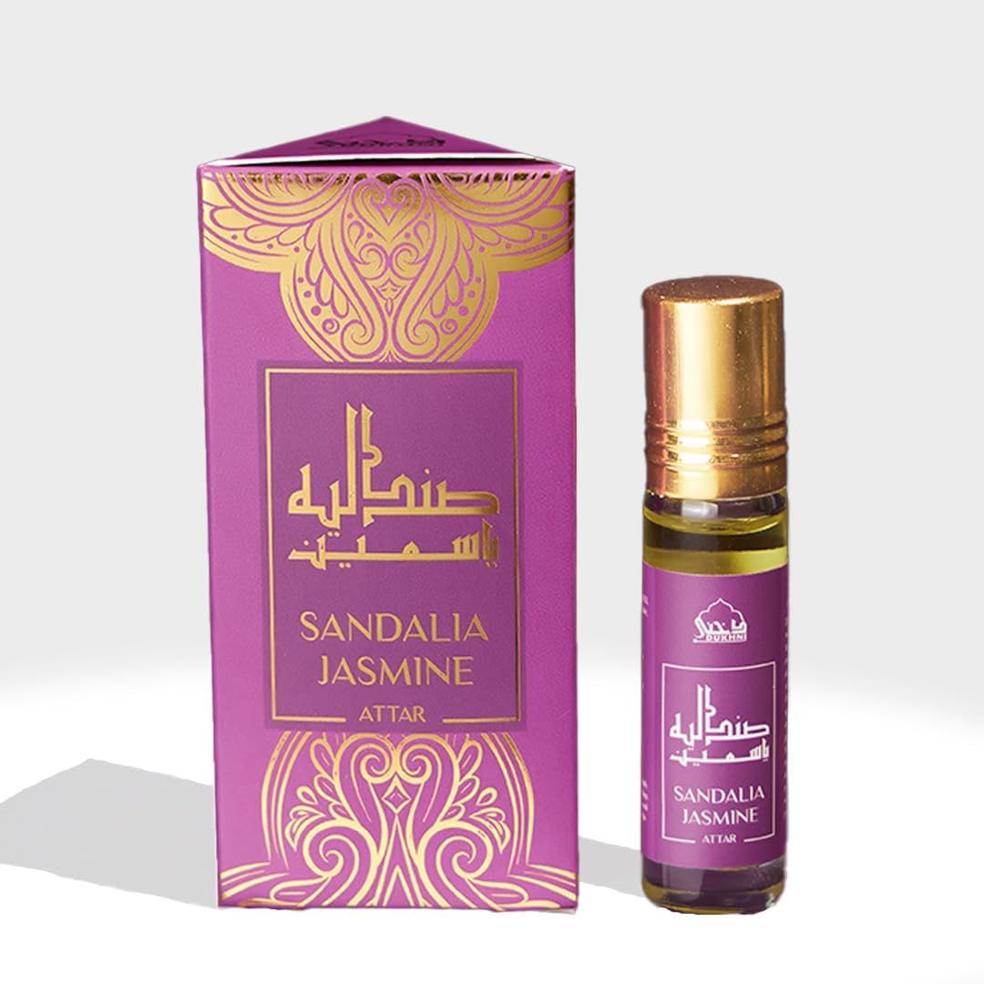 Amazon.com: D.ukhni Sandalia Jasmine Attar Oil Arabic Perfume Oils For ...