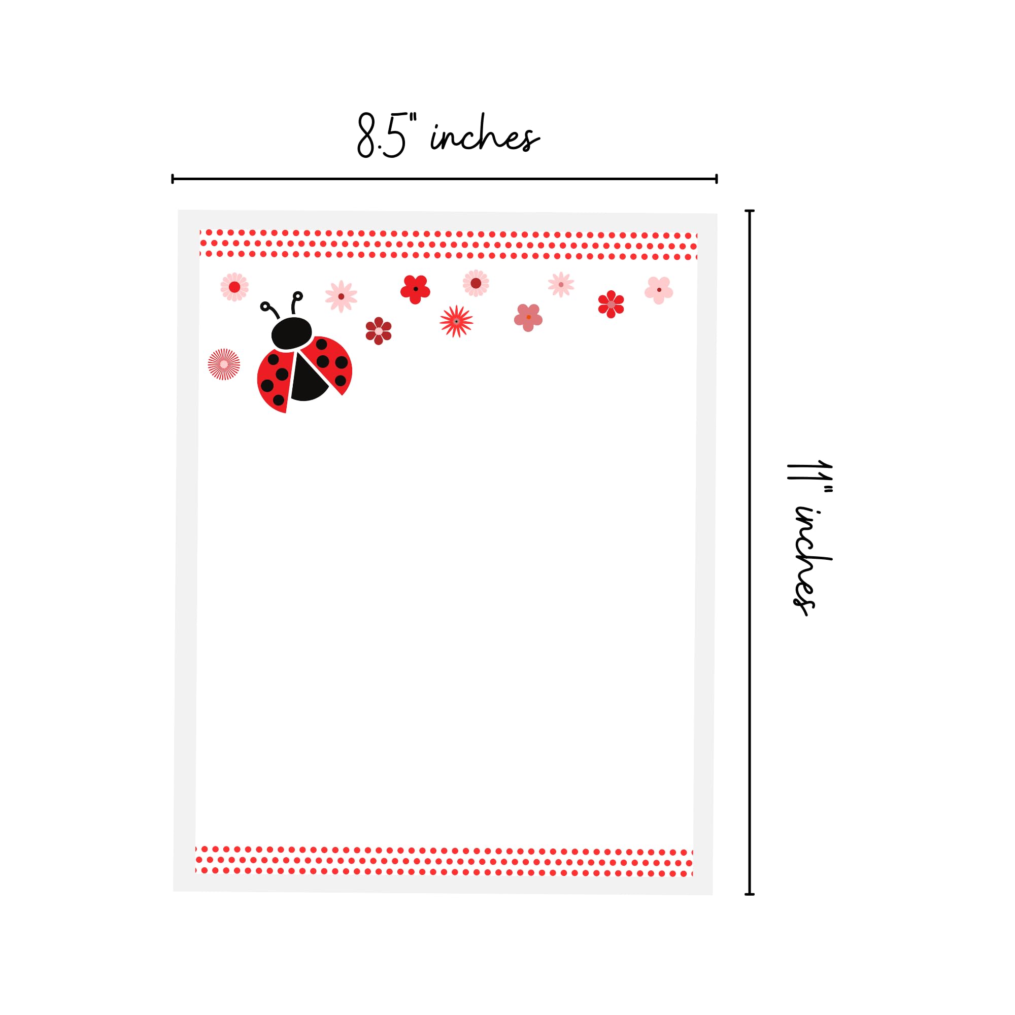 Ladybug Stationery Printable Ladybug Paper Clip Bookmark. Bookmark