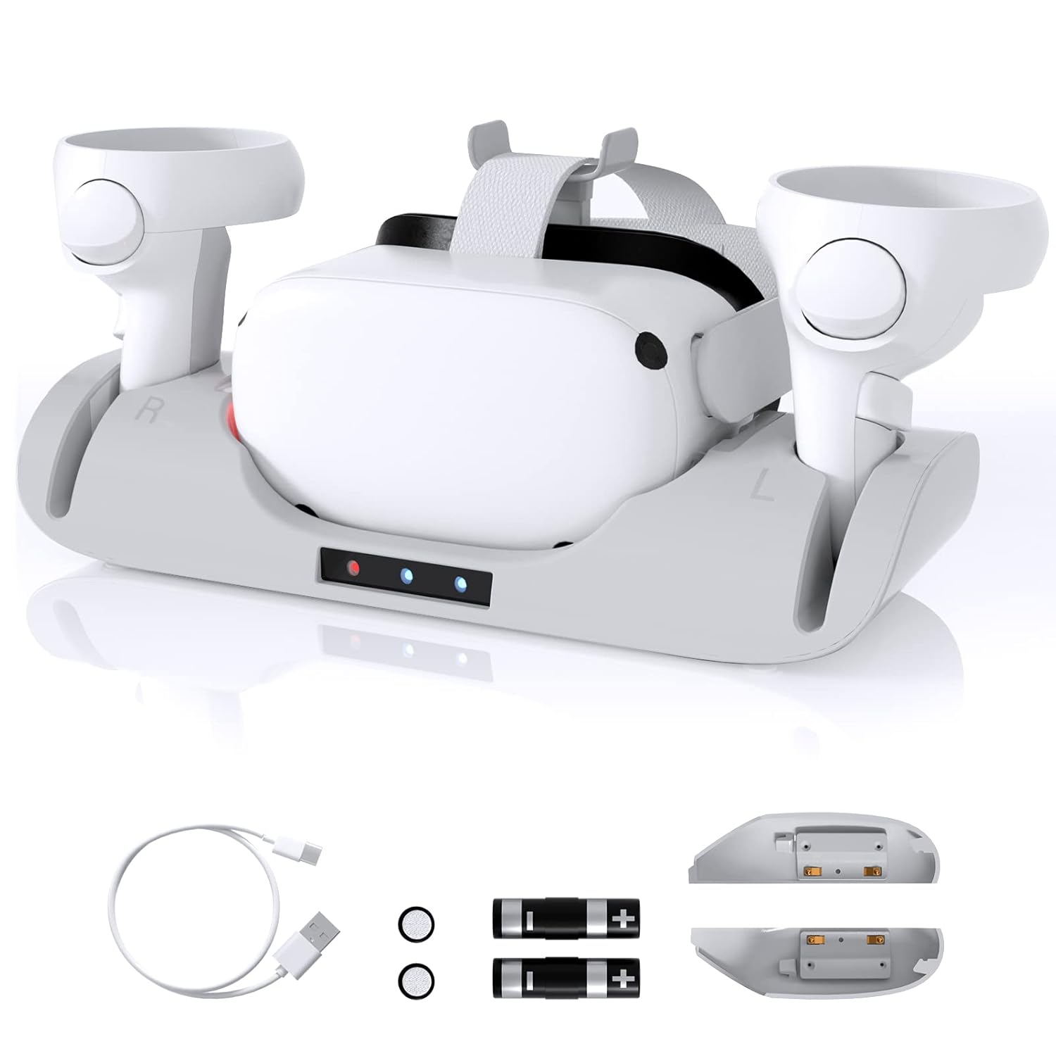 Amazon.com: Upgraded Charging Dock with LED Light for Oculus Quest 2 ...