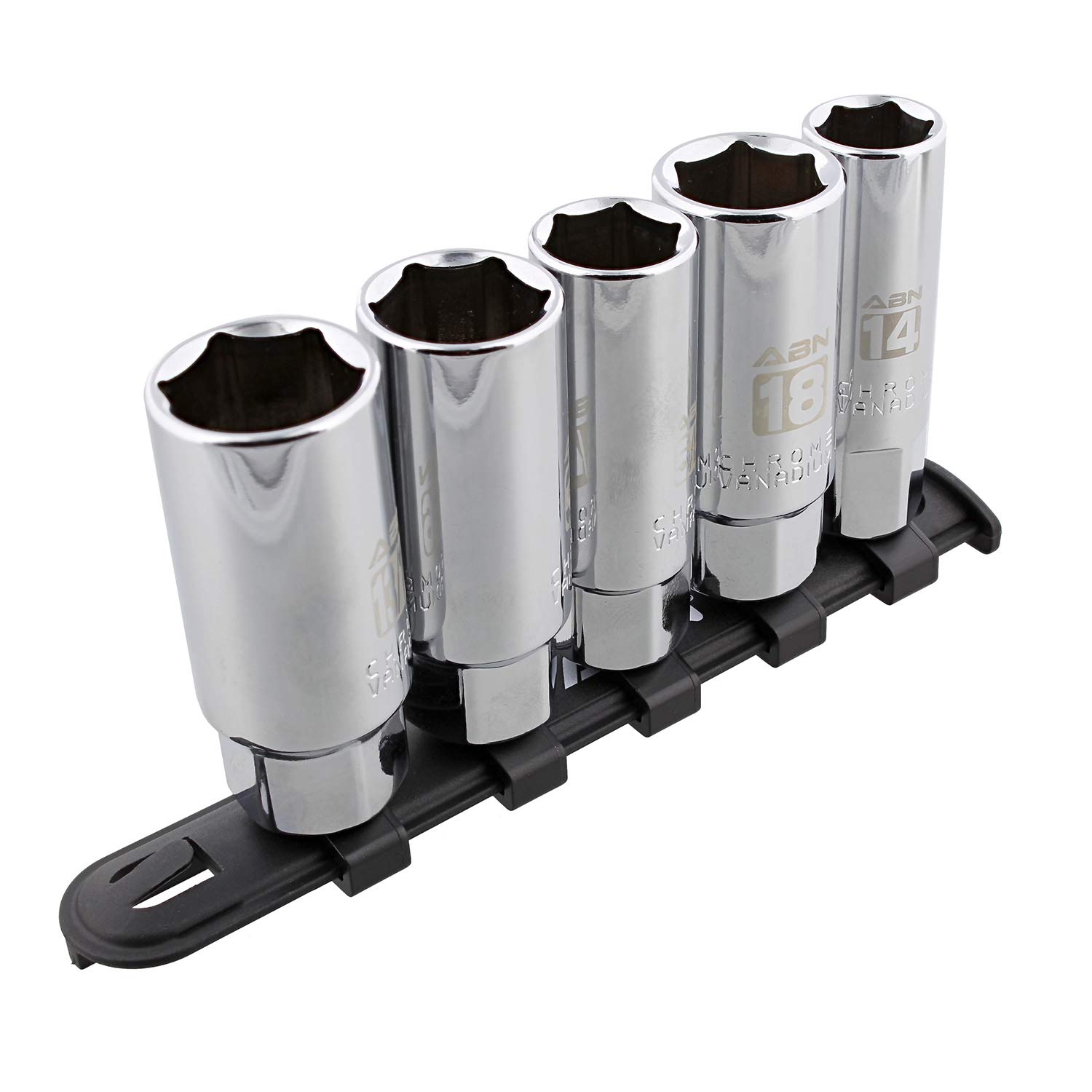 ABN 3 8 Inch Drive SAE And Metric Spark Plug Socket Set 6 Pt Spark Plug ABN 3 8 Inch Drive SAE And Metric Spark Plug Socket Set 6 Pt Spark Plug