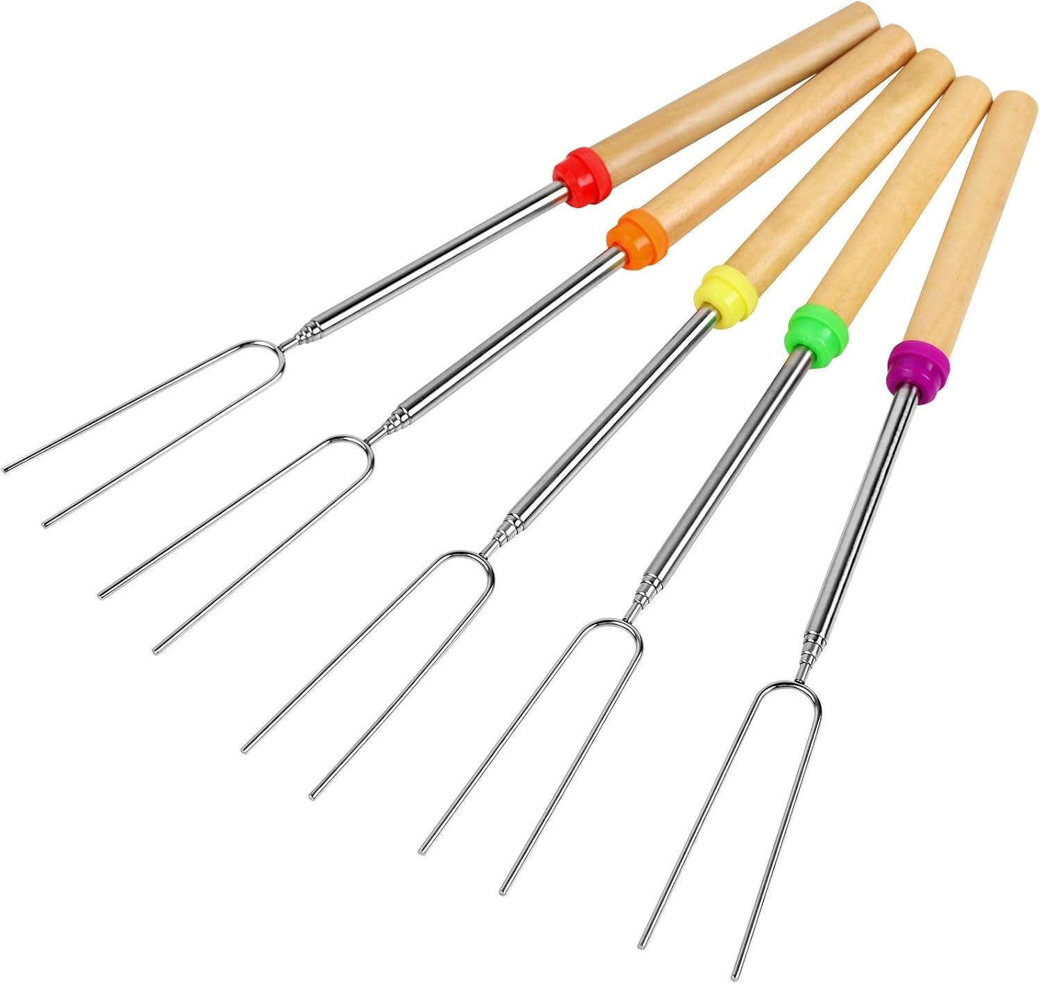 Marshmallow Roasting Sticks, Smores Sticks, Hot Dog Sticks for Campfire ...