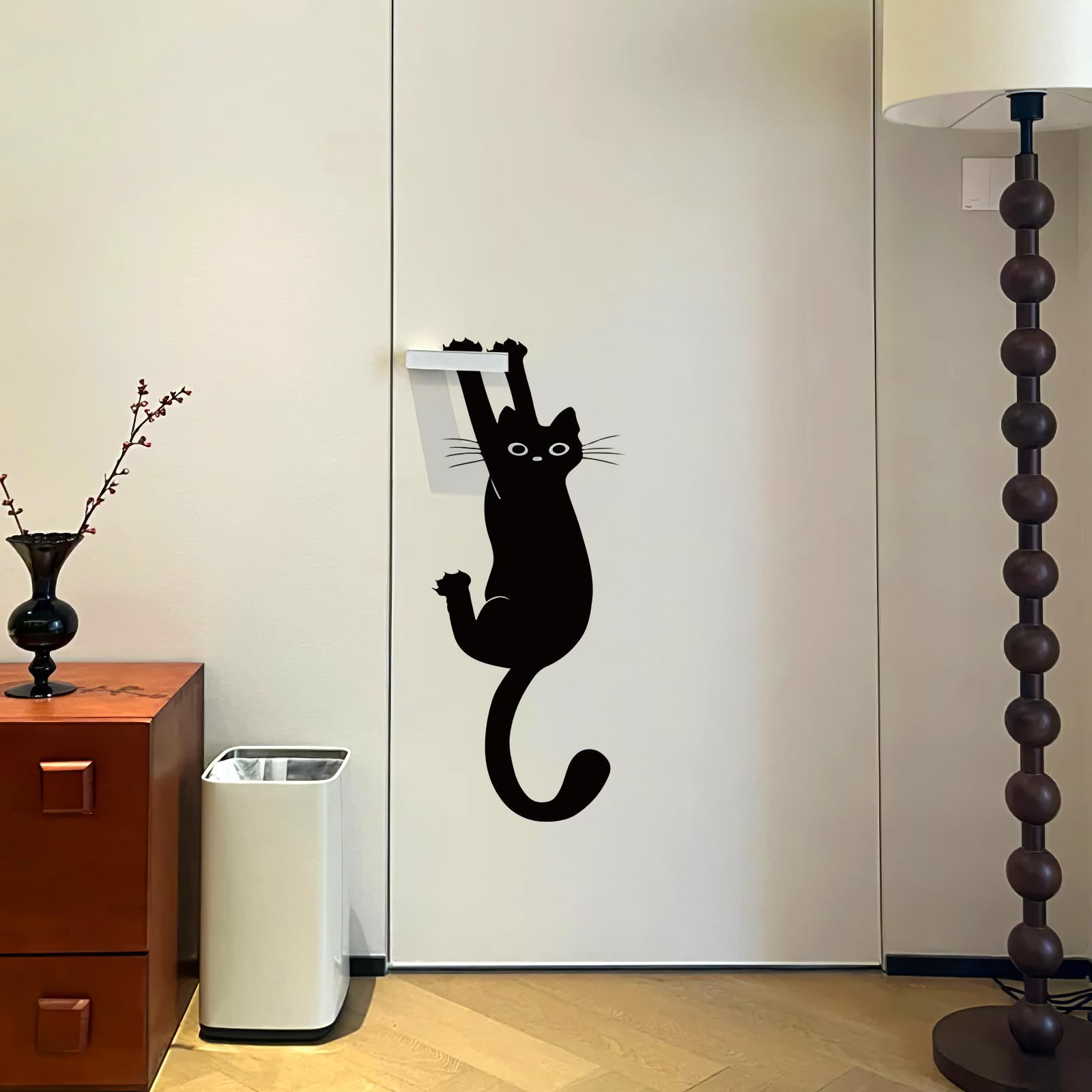 Amazon.com: Black Cat Wall Decor, Black Cat Wall Decals Peel and Stick ...