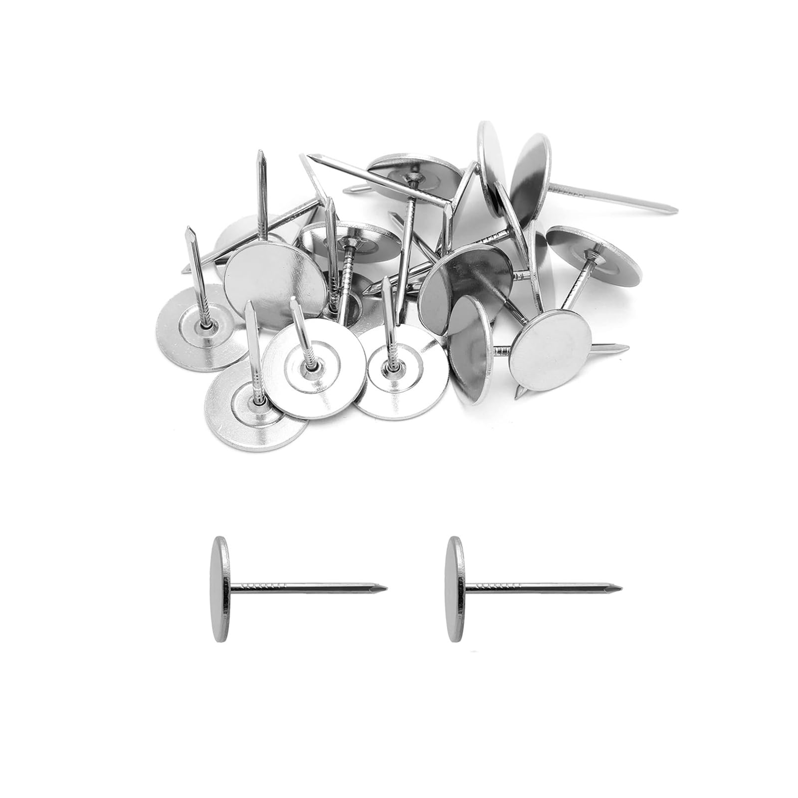 Silver Thumb Tacks, Multipurpose Upholstery Nails, Decorative Nail ...