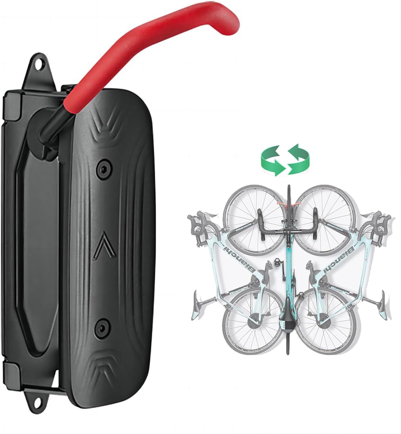 Mimoke Swivel Bicycle Wall Mount - Bicycle Hanger - Vertical Bicycle ...