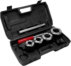 Heavy Duty Hand Threader 3 Piece Die Set Ergonomic Handle Manual ...