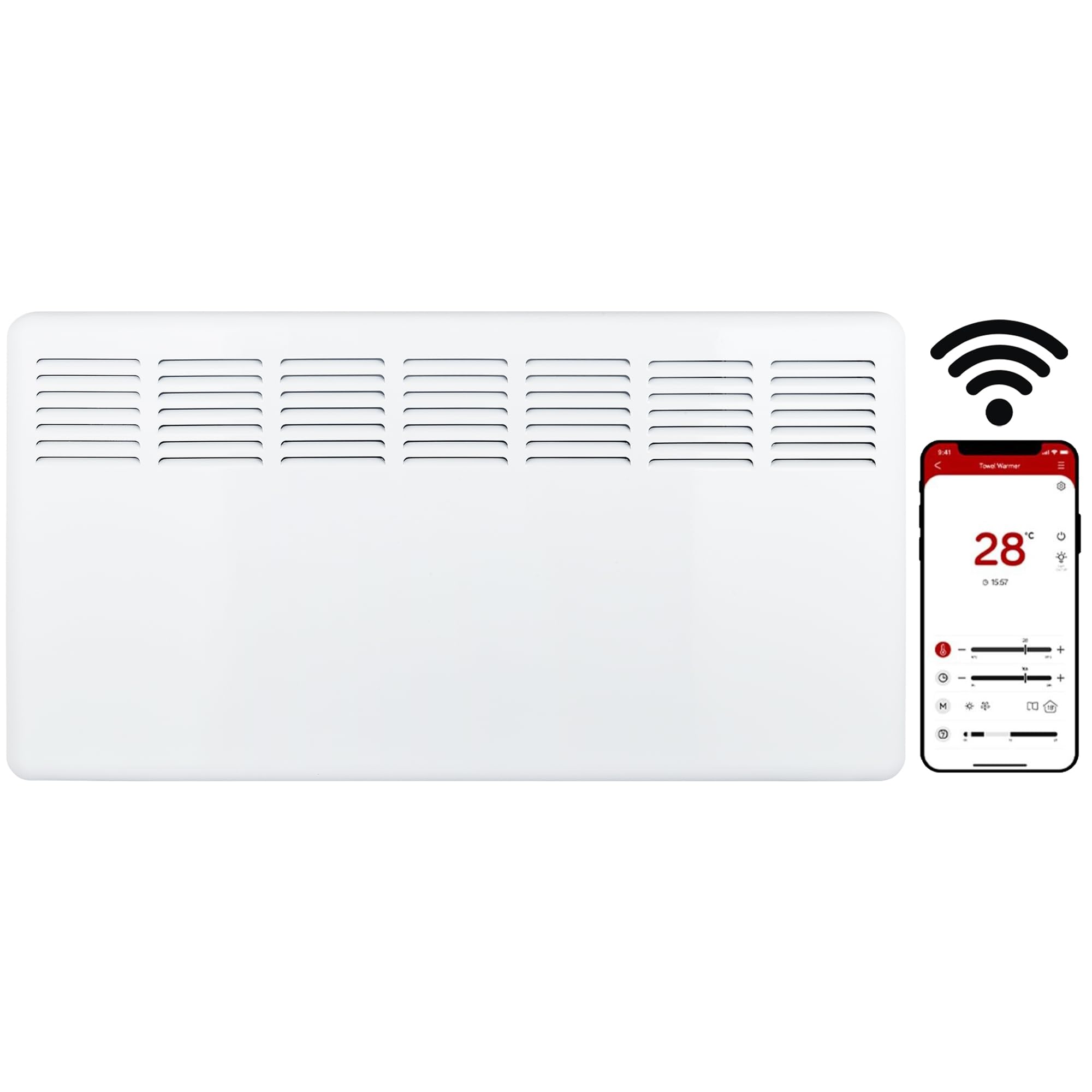 Mylek Panel Space Heater 2kw Eco Smart Wifi App Radiator | Desertcart INDIA
