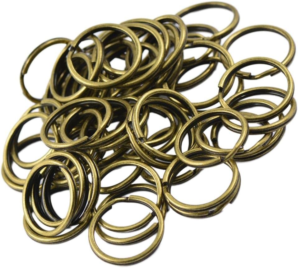 Amazon.com: Tiuimk 50pcs 18mm Split Rings - Antique Bronze, Sturdy Alloy Key Rings for Jewelry ...