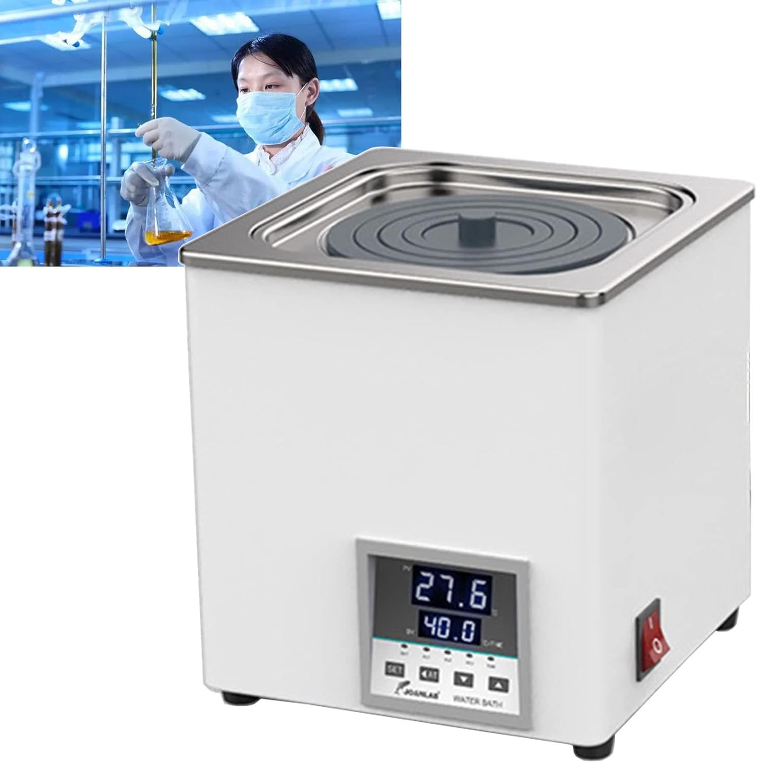 Amazon.com: MINRUN Single Hole Lab Digital Thermostatic Water Bath, for ...