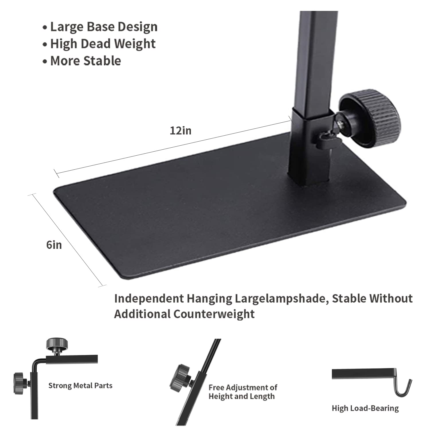 Snapklik.com : Reptile Metal Lamp Stand, Adjustable 24 To 38 In Of The ...